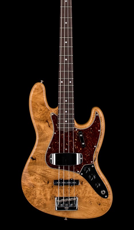 Fender Custom Shop Artisan Maple Burl Jazz Bass - Aged | Reverb