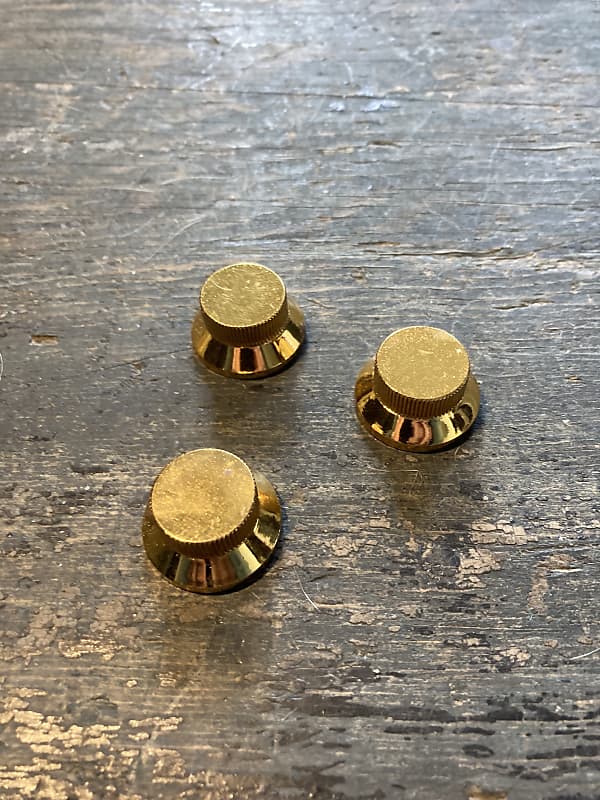 Unknown strat style knobs 2022 - Gold | Reverb