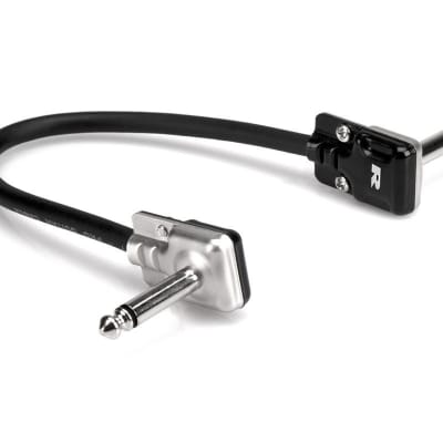 Hosa HGFP-000.5 Pro Series Flat Right-Angle Guitar Patch | Reverb