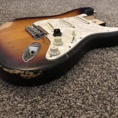 Loaded Fender Squier Heavy Relic Stratocaster Strat Body | Reverb