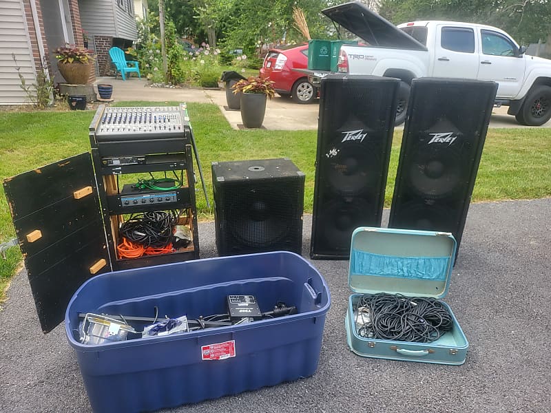 Full PA System w/ lights - As Shown | Reverb