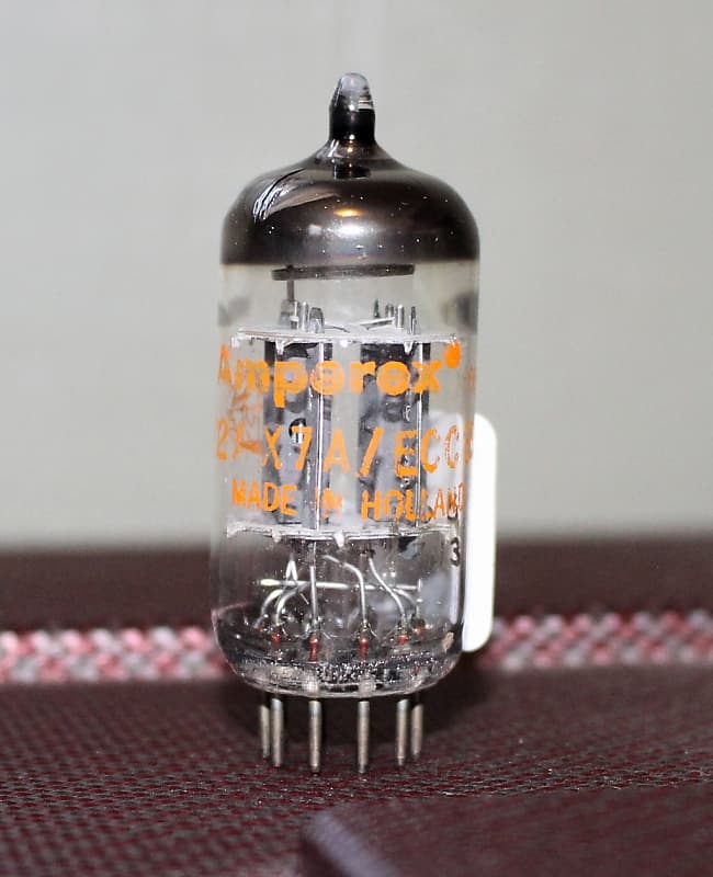 AMPEREX ECC83 HOLLAND 12AX7 I65 ORANGE GLOBE TIGHT BALANCE | Reverb