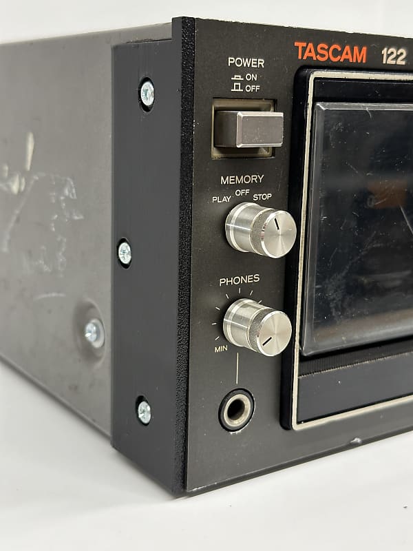 Tascam 122 Recorder Player Rack Mount Ear Delete Cover Plate | Reverb