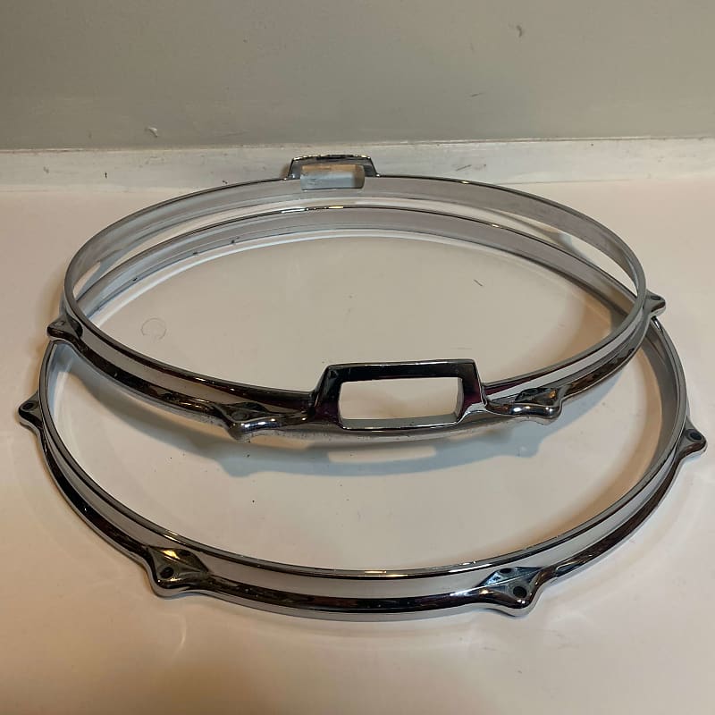Vintage Premier 14" 8-Lug Rims Hoop Top and Bottom Snare | Reverb