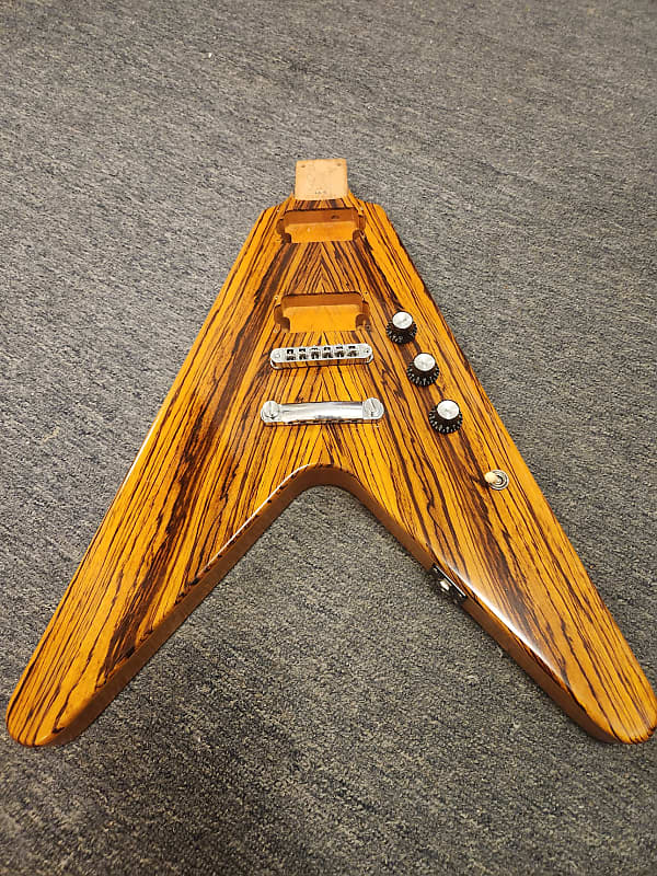 Warmoth Zebra Wood V Body | Reverb