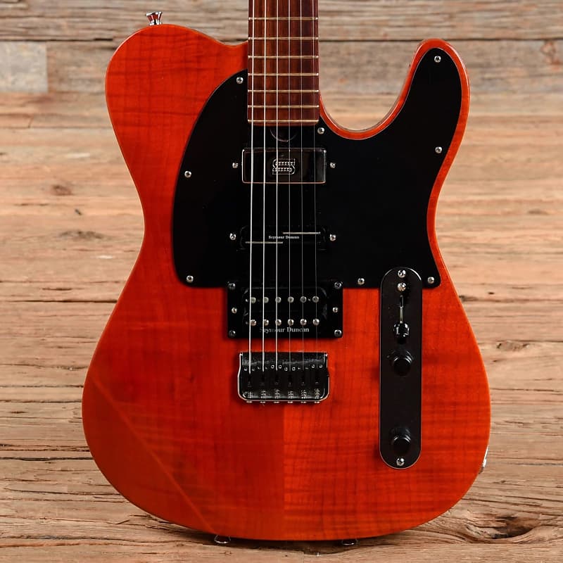 Steve Ezzo T Style 3 Pickup Guitar - Transparent Blood Orange | Reverb
