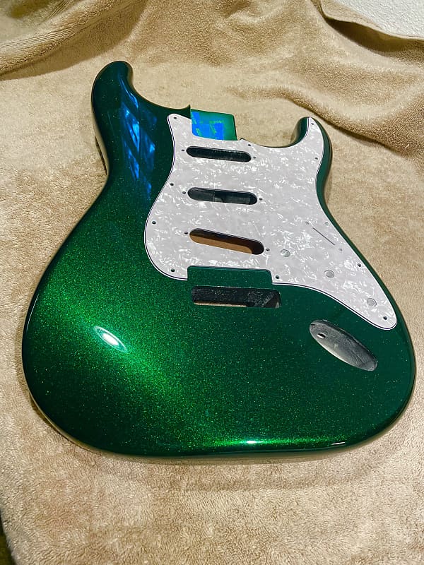 XGP Stratocaster Strat body in Green Candy Pearl Lacquer | Reverb