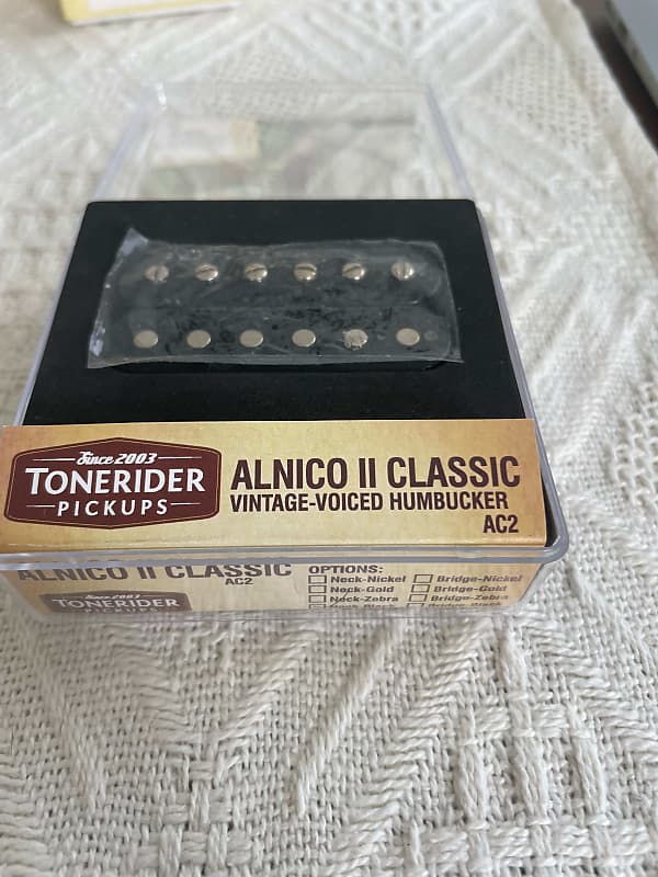 Tonerider Pickup AC2 Neck Black 2010's - Black Alnico II | Reverb