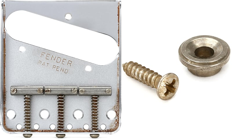 Fender Road Worn Tele Bridge Assembly Bundle with Fender Road | Reverb