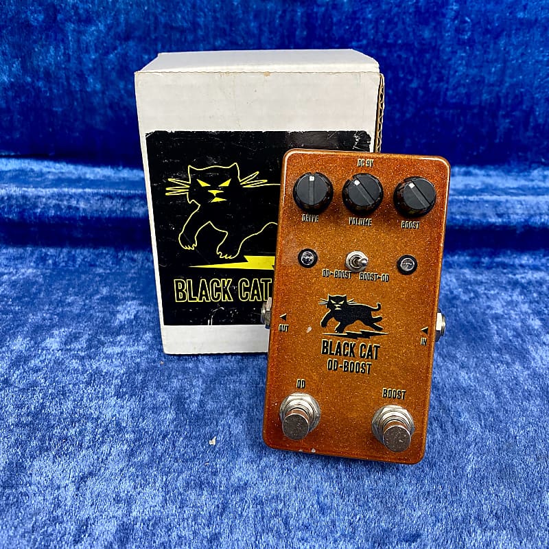 USED Black Cat Pedals OD Boost Overdrive w/ Original Box | Reverb