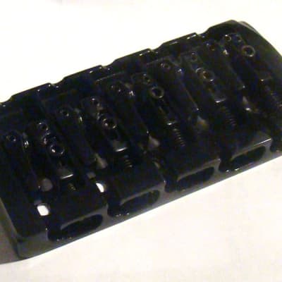 Replacement Five String Bass Bridge - Black | Reverb