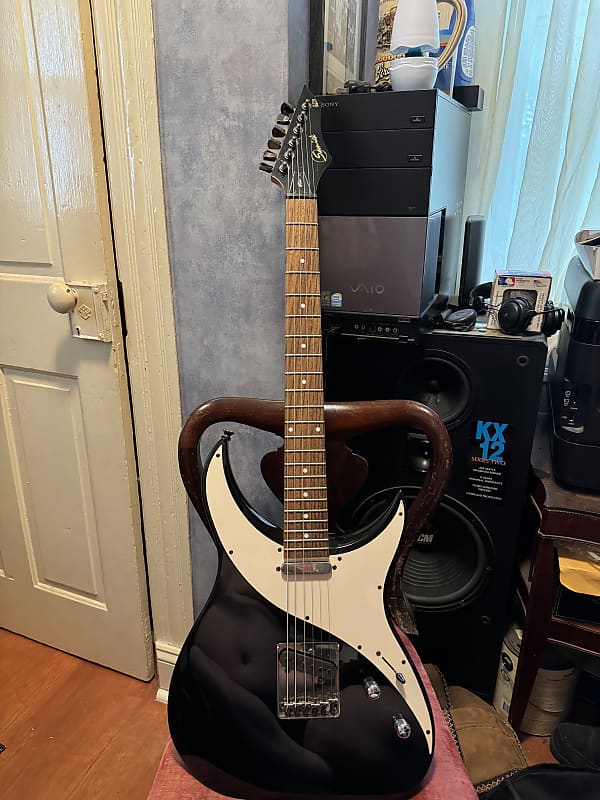 Samick Rose electric guitar 80s - Black | Reverb