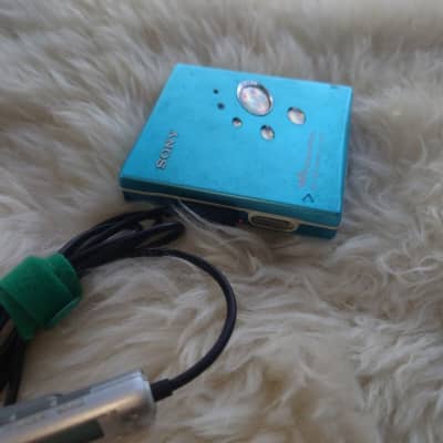 Working BLUE Sony MZ-E520 MD minidisc player mdlp unit only | Reverb