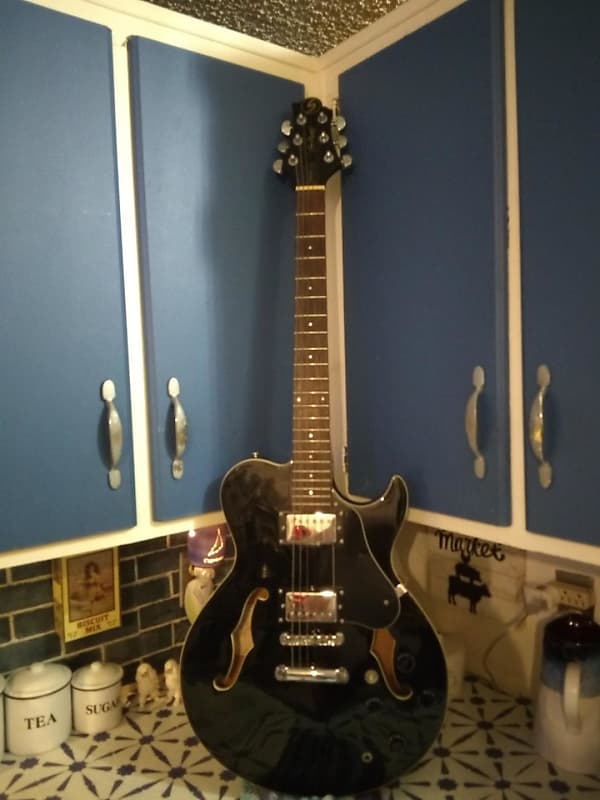 Samick Greg Bennett ROYALE RL-1 black Semi-Hollow Electric | Reverb