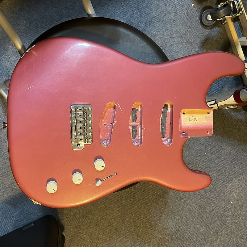 MJT Stratocaster Body 2020 - Rear Routed Burgandy | Reverb
