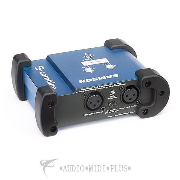 Samson S Combine Mini 2 To 1 Microphone Combiner Sascomb Reverb