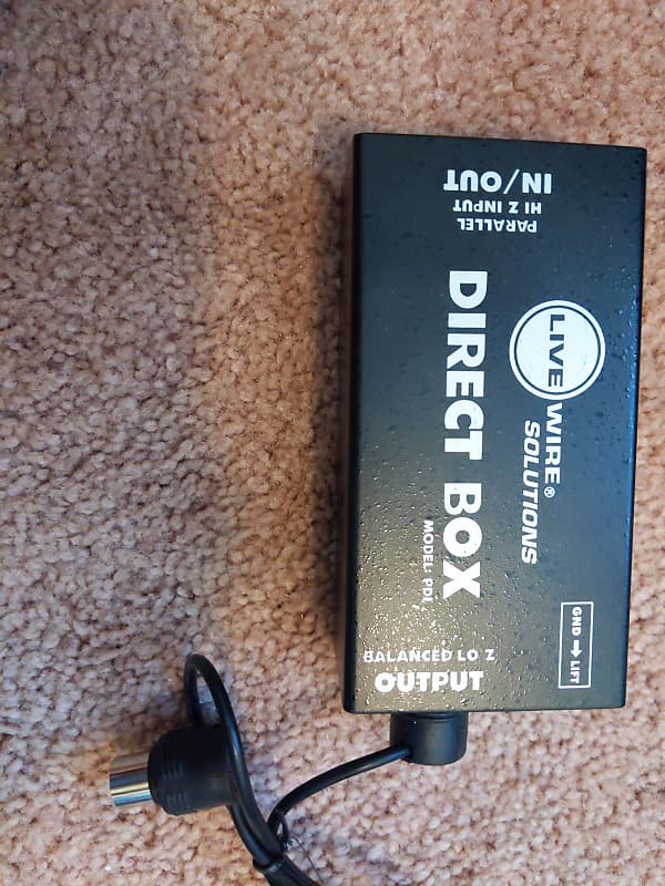 😉Live Wire Solutions Direct Box Black | Reverb