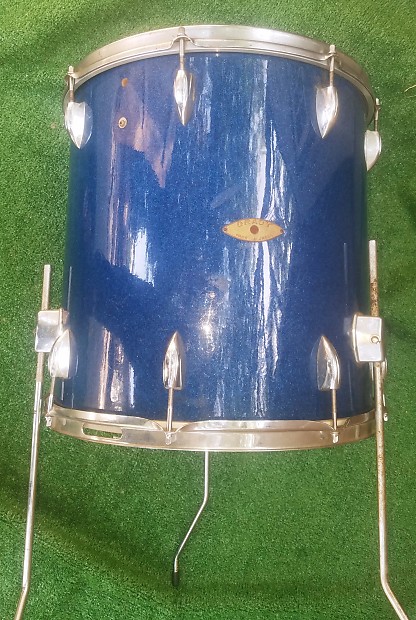 Gracy Blue Sparkle Floor Tom 1960s | Reverb