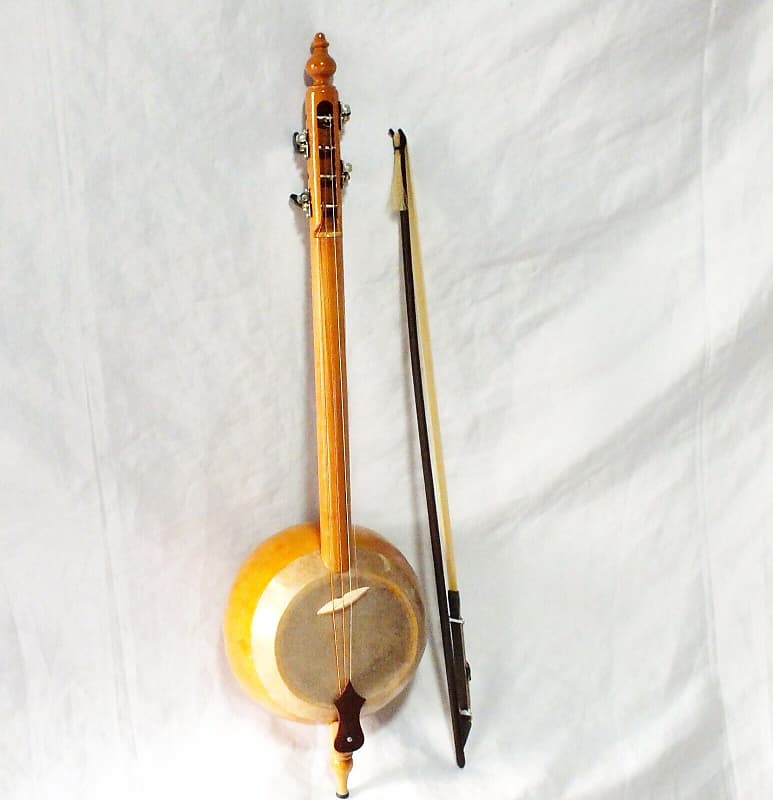 Quality Bass Gourd Kabak Kemane W/ A Bow bs2 | Reverb