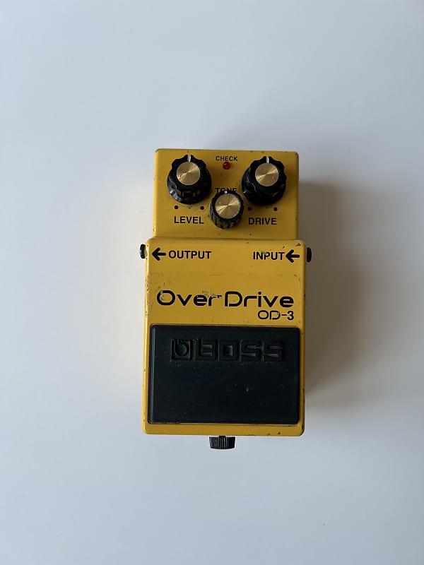 Boss OD-3 Over Drive (Silver Label) 2001 - Yellow | Reverb
