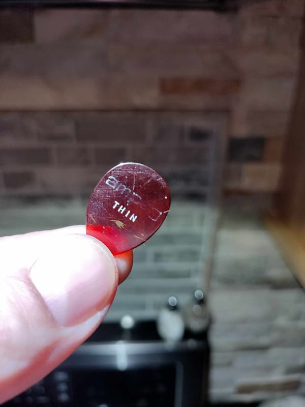 Ampeg guitar/mandolin Jazz-shaped pick 1960's (x1) | Reverb
