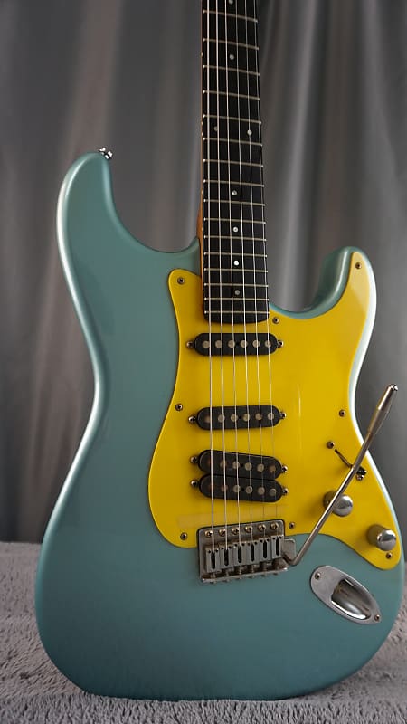 Moon Custom Guitars PGM S Style Japan HSS Teal | Reverb