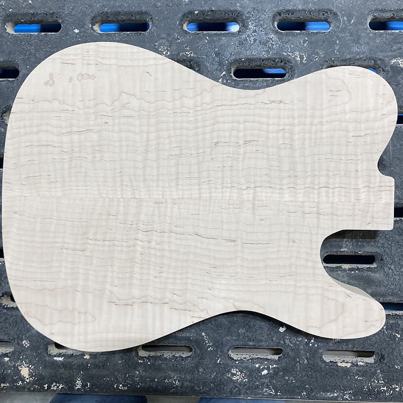 Psykobilly Curly Maple Tele Body U Pick | Reverb