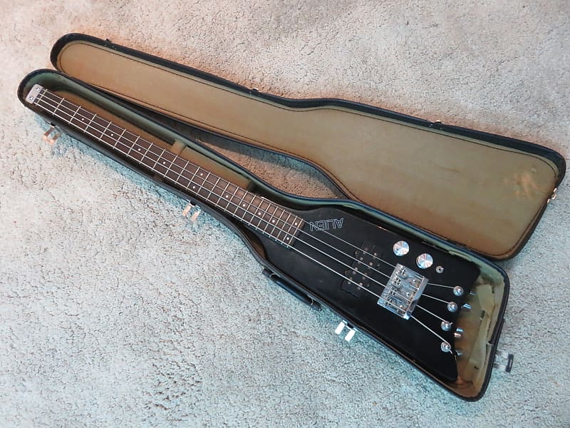 Vintage 1980s Hondo Alien Headless Short Scale Bass Guitar | Reverb