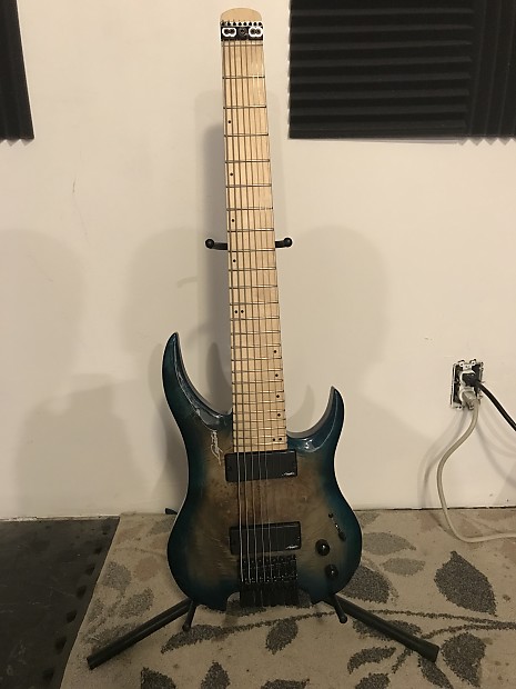 Legator GHOST GHB8 Standard 8-String 2018 - Blue Burst Burl | Reverb