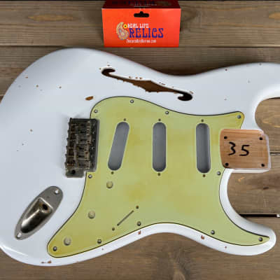 Real Life Relics Thinline F Hole Strat® Stratocaster® Body | Reverb