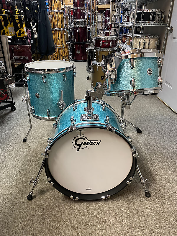 Gretsch Brooklyn Bop Turquoise Sparkle Drum Kit GB-J484 | Reverb