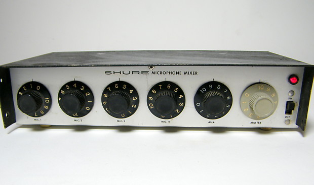 Shure Microphone Mixer/Preamp High Impedance 1/4 Inch | Reverb UK