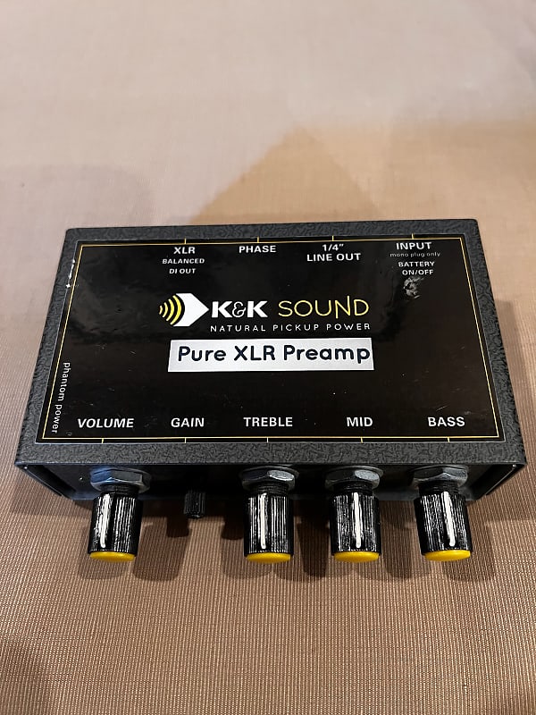 K&K Sound Pure XLR Preamp (2013) with K&K Power Supply | Reverb