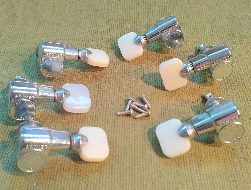 Grover PAF Futura Roto-Matic Tuning Machines c 1960 - Chrome | Reverb