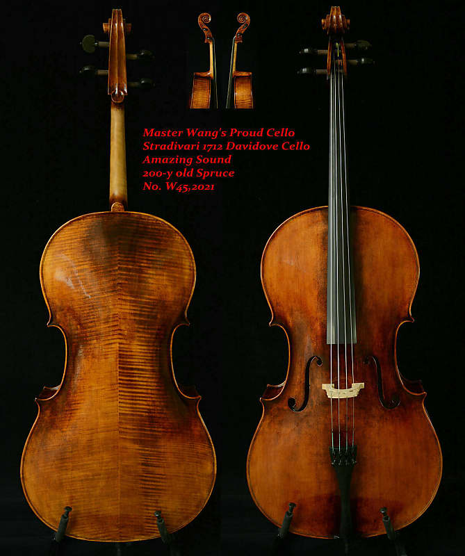 Proud Cello Stradivari 1712 Davidov Cello Master's Own Work | Reverb