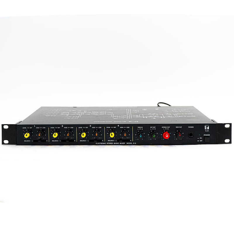 TOA D2 - 4 Channel Electronic Stereo Music Rack Mixer | Reverb UK