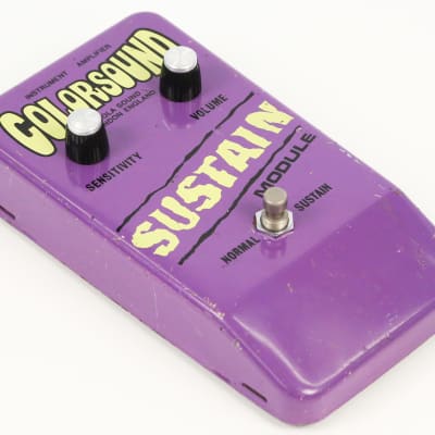 1973 Colorsound Sustain Module Pedal - Rare Large Box PURPLE | Reverb