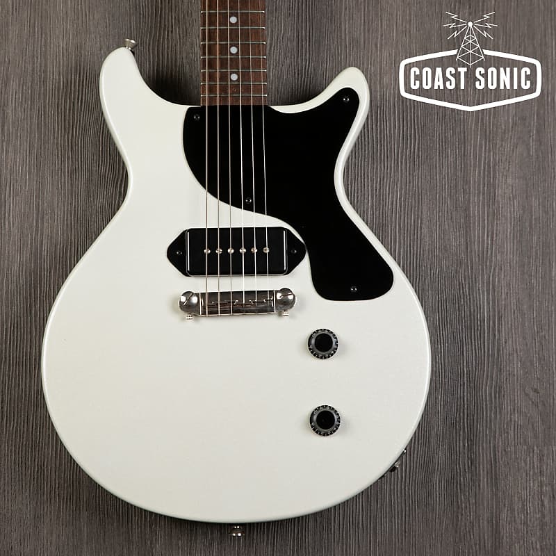 WR Custom Guitars LP Junior DC style White Pearl Metallic | Reverb