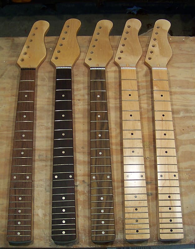 Build Your Own Guitars! Lot of 5 Fretted and Finished | Reverb