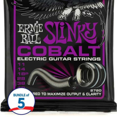 Ernie Ball 2720 Power Slinky Cobalt Electric Guitar Strings - | Reverb