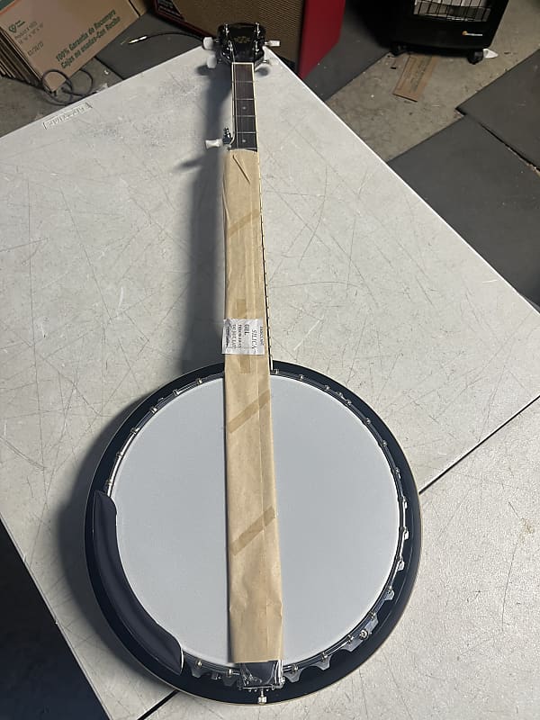 Rogue B30 deluxe 30-bracket resonator banjo, u fix it, cracks | Reverb