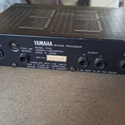 Vintage Yamaha R100 Reverb Processor 1990's | Reverb