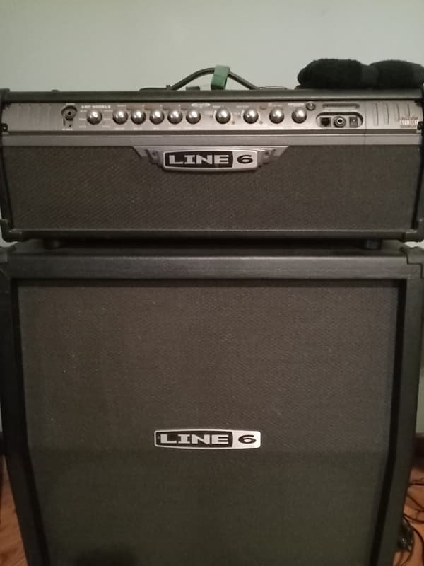 Line 6 SpiderIII 150 watt stereo/modeling Half stack 2010s - | Reverb