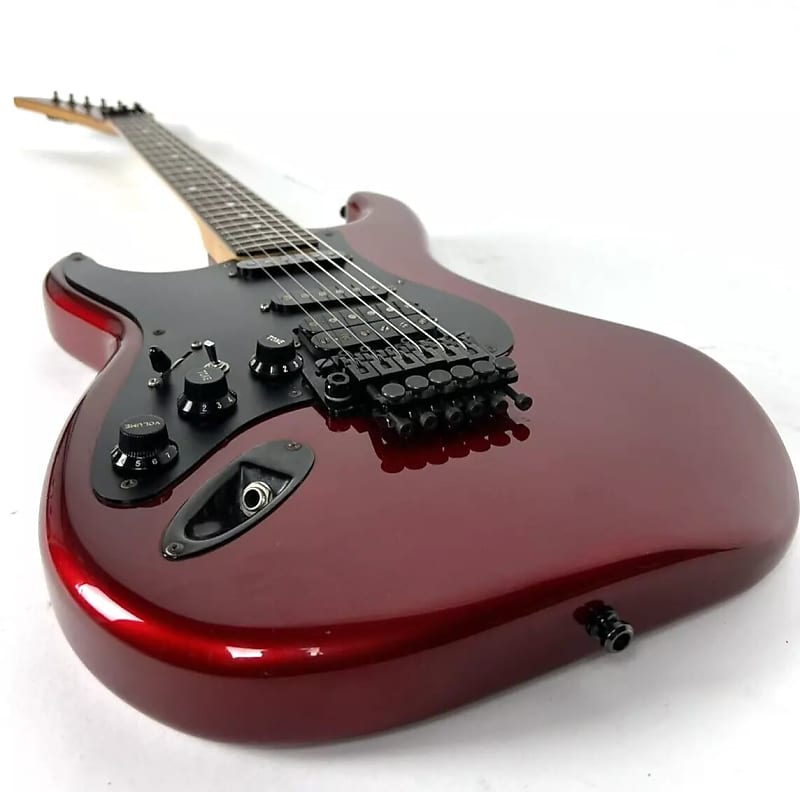 1980s Kramer Focus 3000 Candy Apple Red Lefty Electric Guitar | Reverb