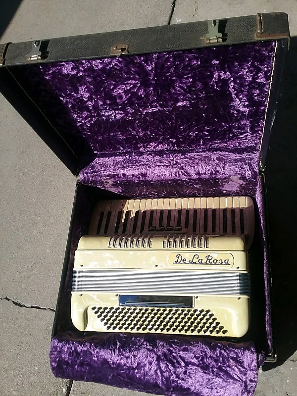 De La Rosa 41 Treble Key / 120 Bass Keys Pearloid Accordion | Reverb