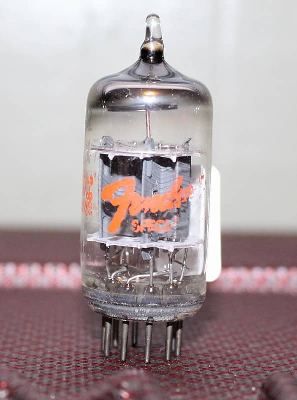 GE 7025 12AX7 PERFECT BALANCE SHORT PLATE HALO GETR TEST NOS | Reverb