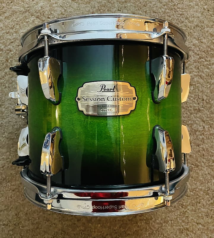 Pearl Session Custom Maple 10” x 7.5” Early 2000’s - Green | Reverb