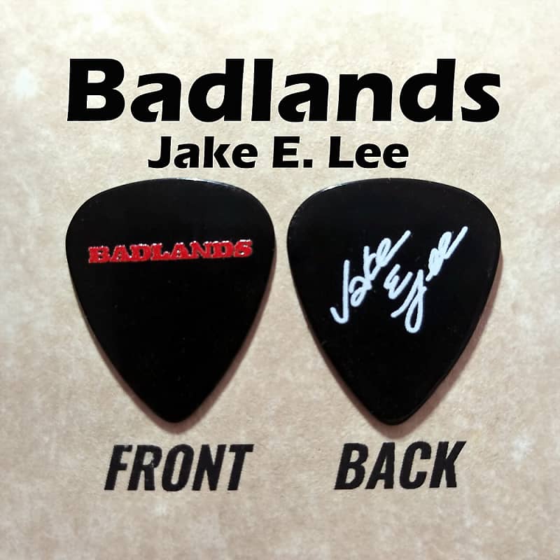 BADLANDS JAKE E. LEE SIGNATURE GUITAR PICK INSANELY RARE | Reverb