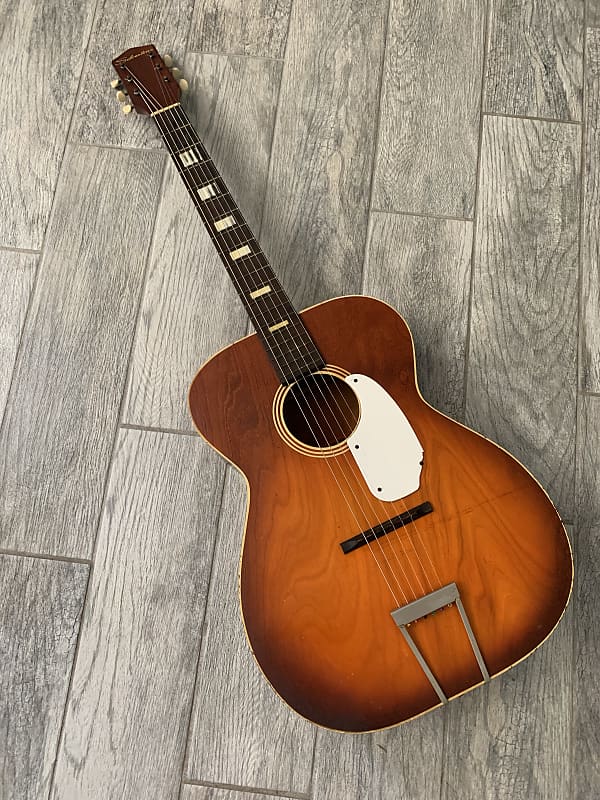 Silvertone H165 acoustic guitar 1960s Sunburst | Reverb