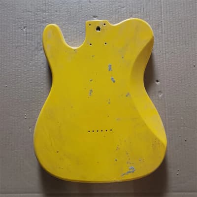 Yellow Telecaster Tele Style Guitar Body DIY Project | Reverb